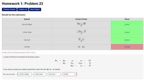 Solved Homework 1 Problem 23 Previous Problem Problem List