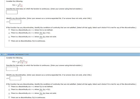 Solved Consider The Following X X 8 Describe The