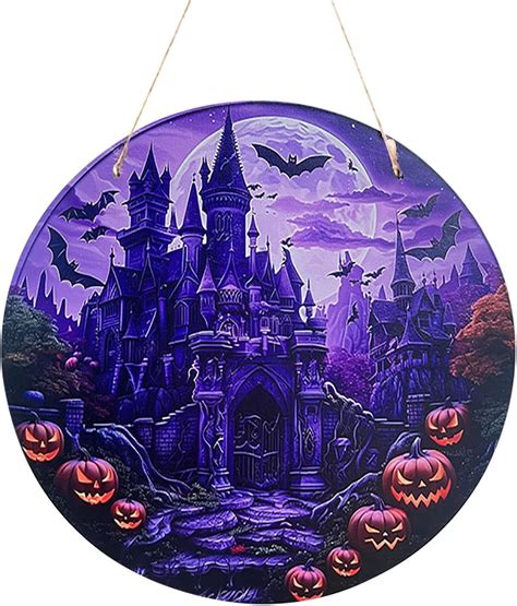 Ejiaya Halloween Welcome Sign Decorations Halloween Welcome Hanging