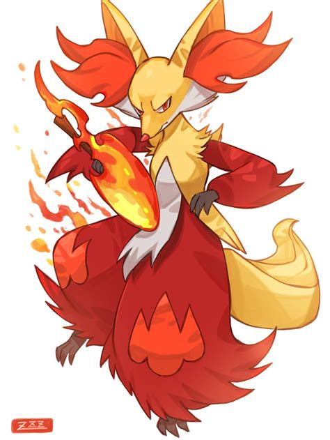 Delphox Pokemon Drawn By Oyasuminjyutsu Danbooru