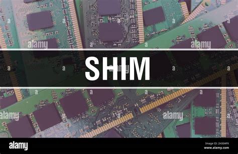 Shim With Electronic Computer Hardware Technology Background Abstract