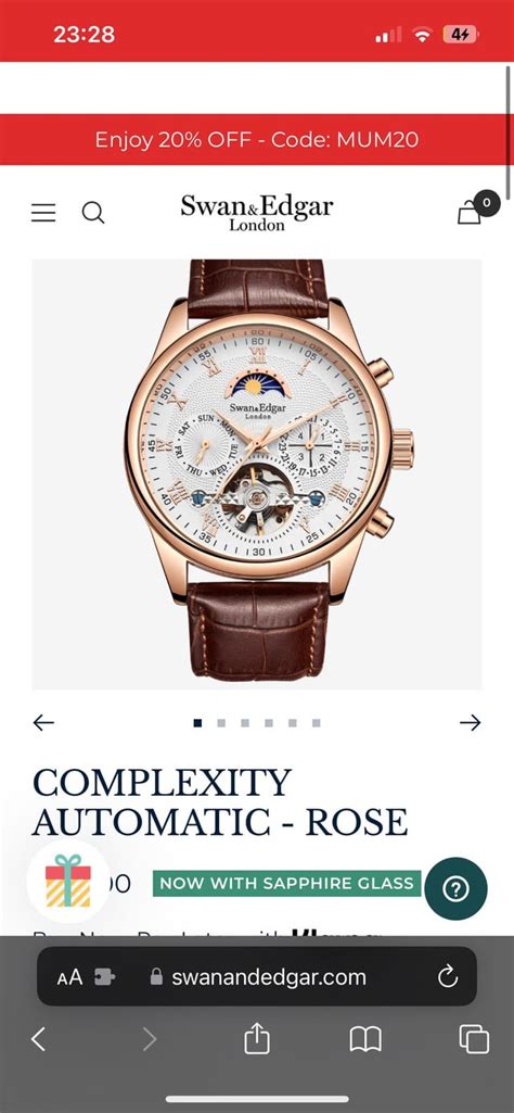 [swan and edgar complexity automatic] r watches