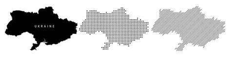 우크라이나 실루엣 지도와 점과 비스듬한 선의 두 가지 패턴 흰색에 고립 된 플랫 벡터 일러스트 레이 션 가리키기에 대한 스톡 벡터 아트 및 기타 이미지 Istock