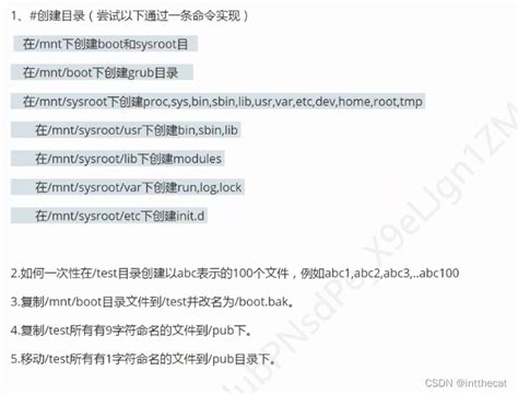 Linux文件系统层级与常用命令详解 Csdn博客