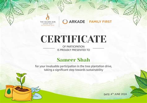 Sameer Satish Shah On Linkedin Treeplantation Arkade Teamwork