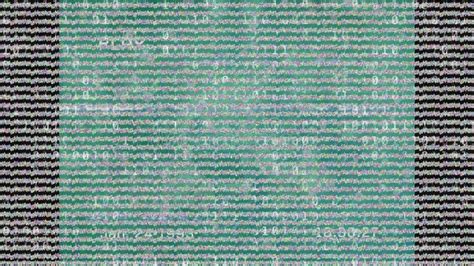 Animation Of Interference Over Binary Coding Stock Footage Video Of
