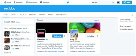 Sex News Twitter Safe Search And Nsfw Etiquette