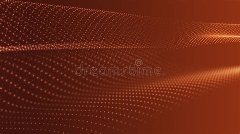 Abstract Digital Particle Wave Futuristic Dotted Wave Big Data