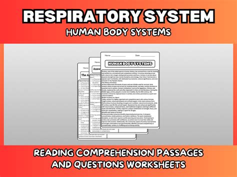 Respiratory System Reading Comprehension Passages And Questions