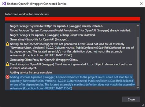 Error During Generation Of C Client Due To Newtonsoft Version Issue