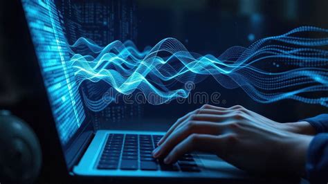 Digital Transformation Neural Network Data Processing And Machine Learning Algorithm Stock