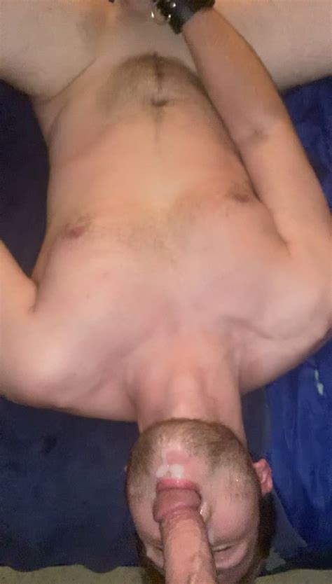 Sucking Daddys Cock With His Cum Dripping Down Kinkylobstaa