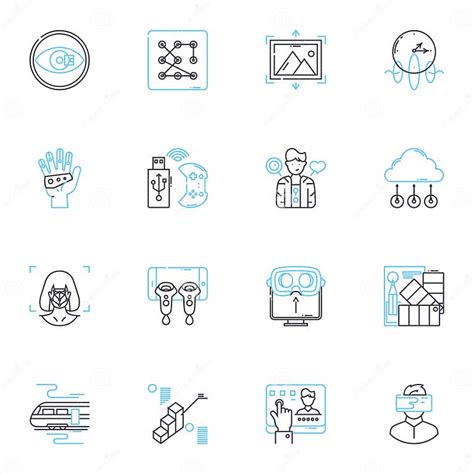 Intelligent Automation Linear Icons Set Innovation Efficiency