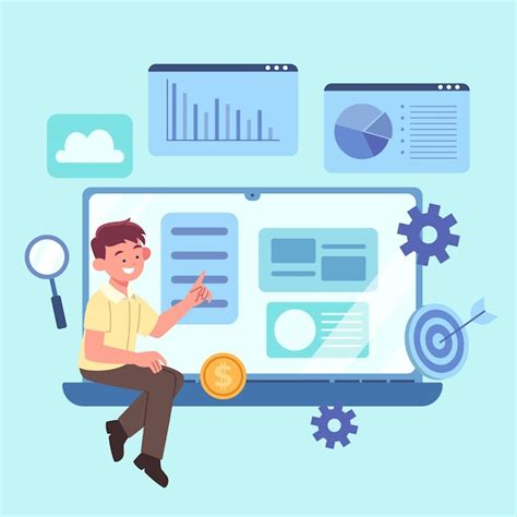 손으로 그린 데이터 기반 그림 무료 벡터