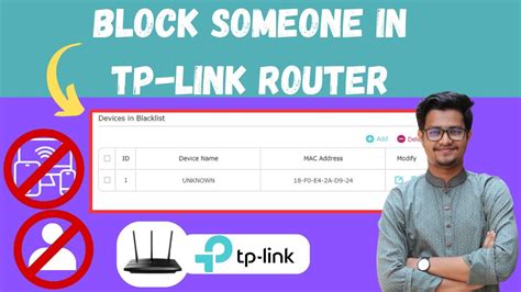 How To Block Wifi User In Tp Link Router Kick People Off Wifi Youtube