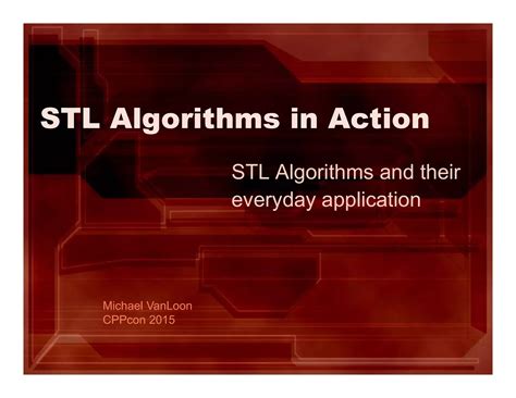 Stl Algorithms In Action Ppt