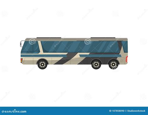 Passenger Bus Vector Icon Stock Vector Illustration Of Airport 107858090