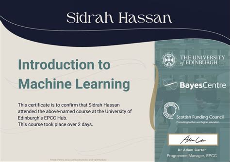 Last Week I Attended An Introduction To Machine Learning Course At The The University Of