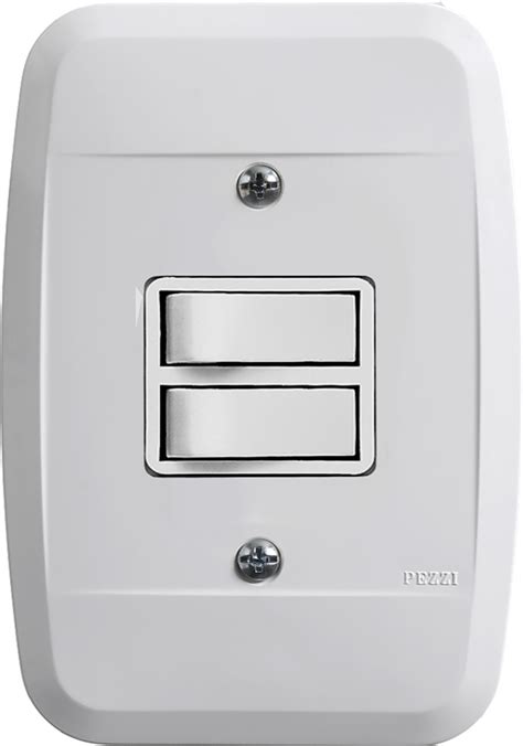Interruptor Embutir 2 Teclas Simples Linha 40 000 Lizot Ferragens