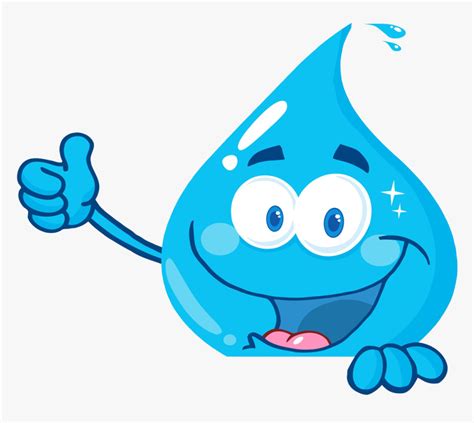 Transparent Water Droplet Png Cartoon Water Drop Clipart Png