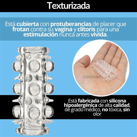 Funda Para Pene Con Texturas Tube Pearling Cero tabú