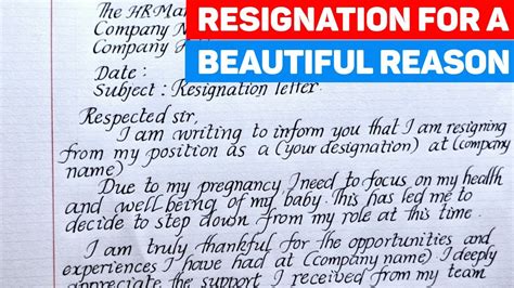 Letter Of Resignation After Maternity Leave Exley Head Teacher