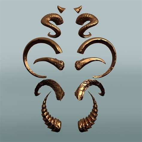 Golden Ornaments Horns By Elevit Dragon Stock On Deviantart