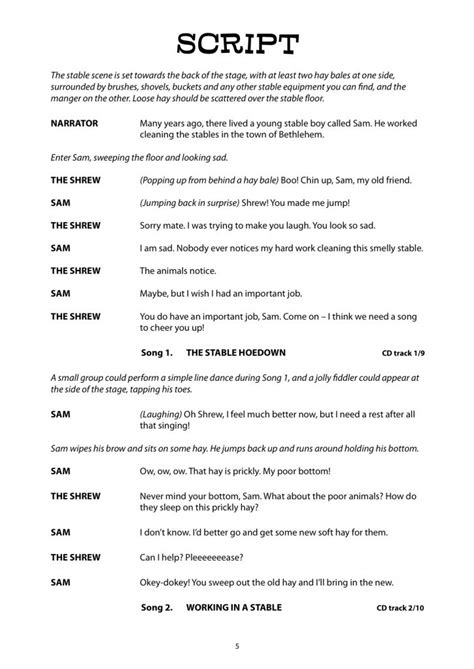 Free Printable Play Scripts