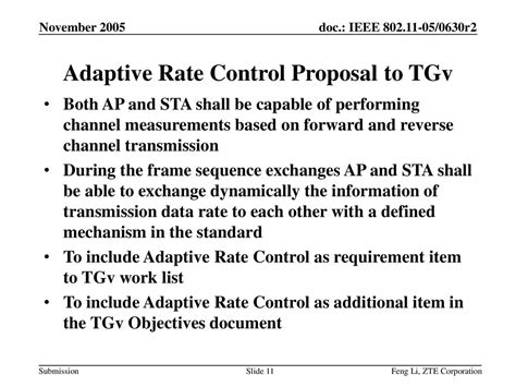 Adaptive Rate Control Requirements Ppt Download