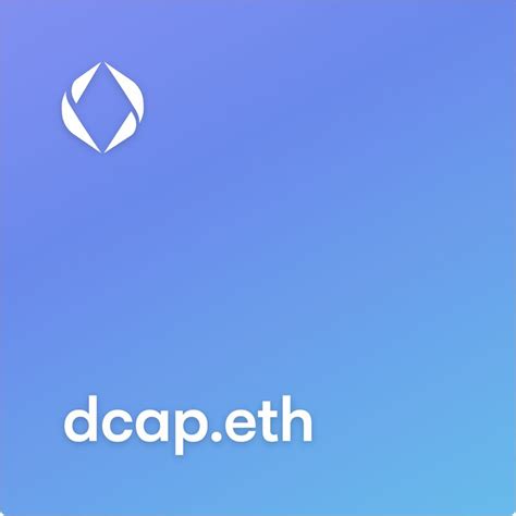 Dcap Ltd On Linkedin Ethereum Ens