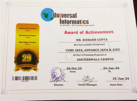 Im Thrilled To Share I Have Successfully Completed The Core Java