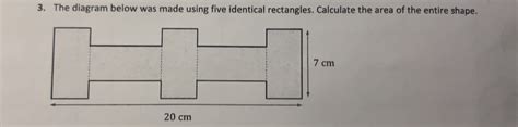 Solved The Diagram Below Was Made Using Five Identical Rectangles