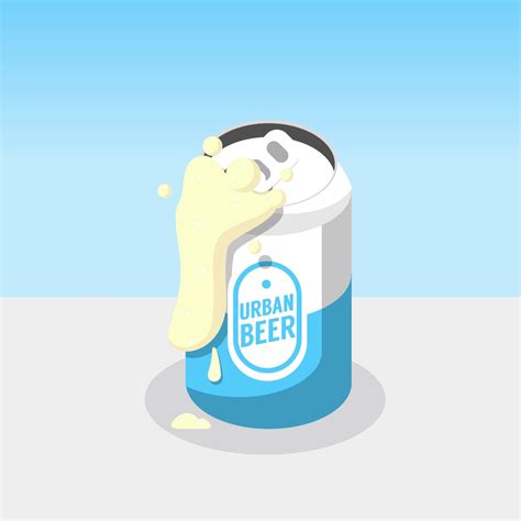 캔맥주 거품 일러스트 Ai 다운로드 Download Canned Beer Foam Vector 어반브러시