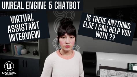 Unreal Engine 5 Chat Bot Ai Virtual Assistant 4k Youtube