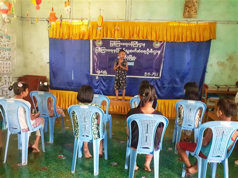 ကျိုက်ဒုံမြို့ လူထုအခြေပြုဗဟိုဌာန Community Centre တွင် ပုံပြောပြိုင်ပွဲနှင့် ကဗျာရွတ်ဆိုပြိုင
