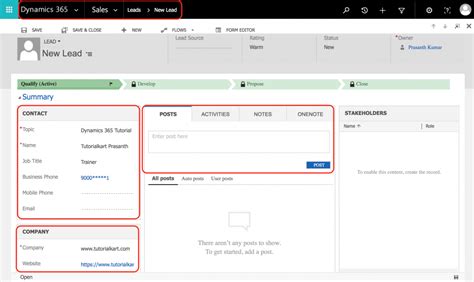 How To Create New Lead In Microsoft Dynamics 365 For Sales