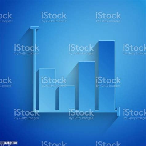 종이 잘라 원형 차트 인포 그래픽 아이콘 파란색 배경에 격리 다이어그램 차트 기호입니다 종이 아트 스타일입니다 벡터 일러스트레이션 0명에 대한 스톡 벡터 아트 및 기타