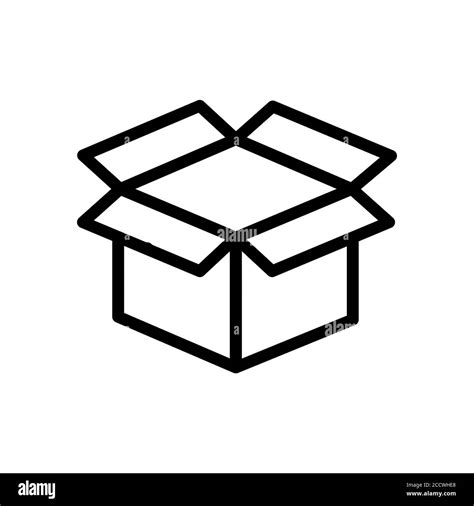Open Box Symbol Line Icon Vector Illustration Stock Vector Image Art Alamy