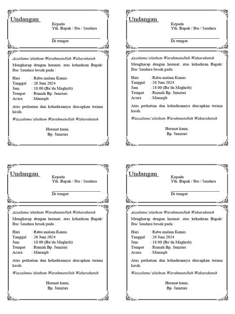 Undangan Hajatan 4 Pdf