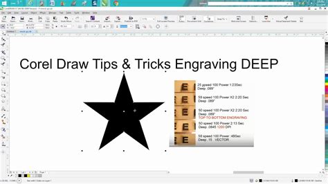 Corel Draw Tips Tricks Engraving DEEP Part YouTube