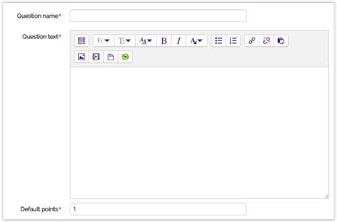 Moodle Activities And Resources Quiz Question Types Short Answer