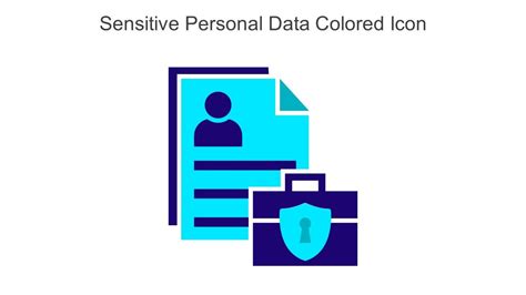 Sensitive Personal Data Colored Icon In Powerpoint Pptx Png And Editable Eps Format Ppt Sample