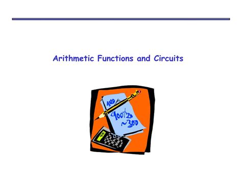 PPT Arithmetic Functions And Circuits PowerPoint Presentation Free Download ID 810839