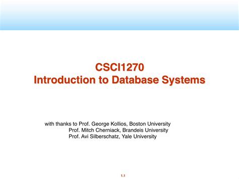 Pdf Csci1270 Introduction To Database Systems Dokumentips