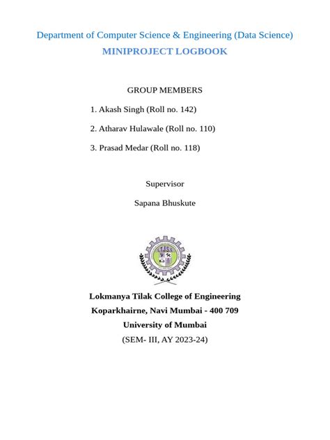 Logbook Pdf Engineering Science