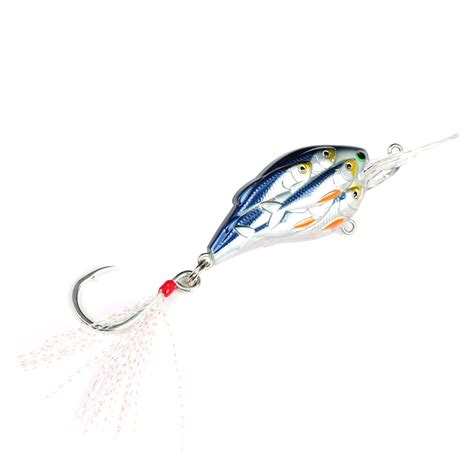 Gangsta Bibbed Single Hook Rattle Trolling Lure 7cm Blue Smart Marine
