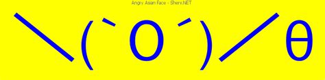 Angry Face Text Emoticons Symbols O Ascii