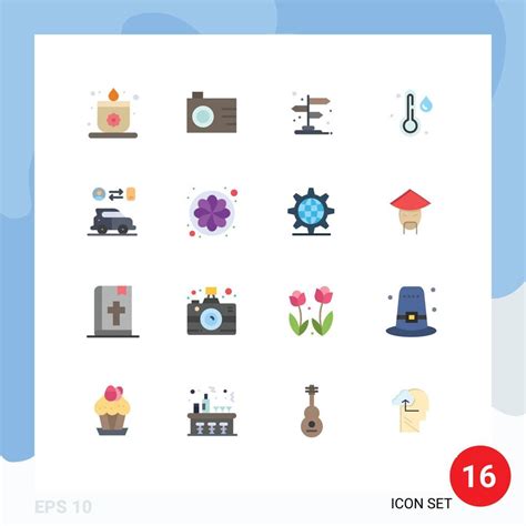 16 Universal Flat Colors Set For Web And Mobile Applications Flower Man