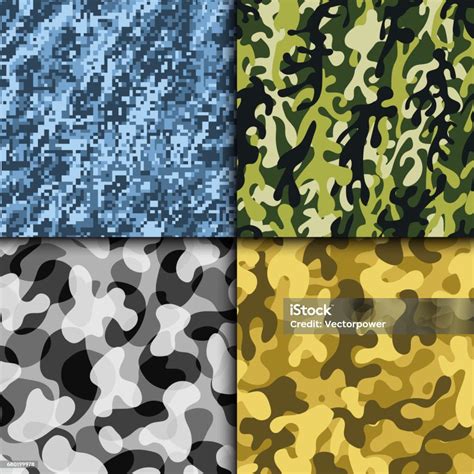 크리에이 티브 보편적인 손으로 그린 원활한 패턴 추상 채우기 군사 배경 벡터 일러스트 레이 션 고풍스런에 대한 스톡 벡터 아트 및 기타 이미지 Istock