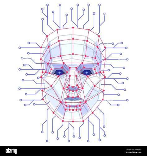 Facial Recognition System Concept Face Id Verification Services Or